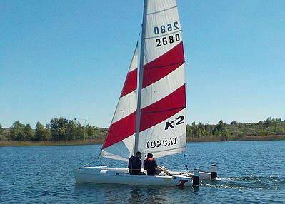 Segelschule am Markkleeberger See bei Leipzig